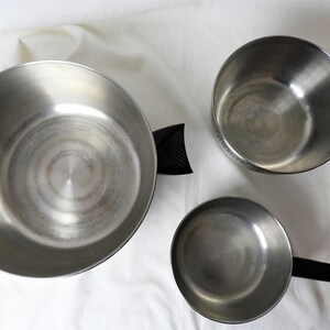 Vtg 1970's Stainless Cookware Set, Vtg 5 Piece Stainless Scandia ...