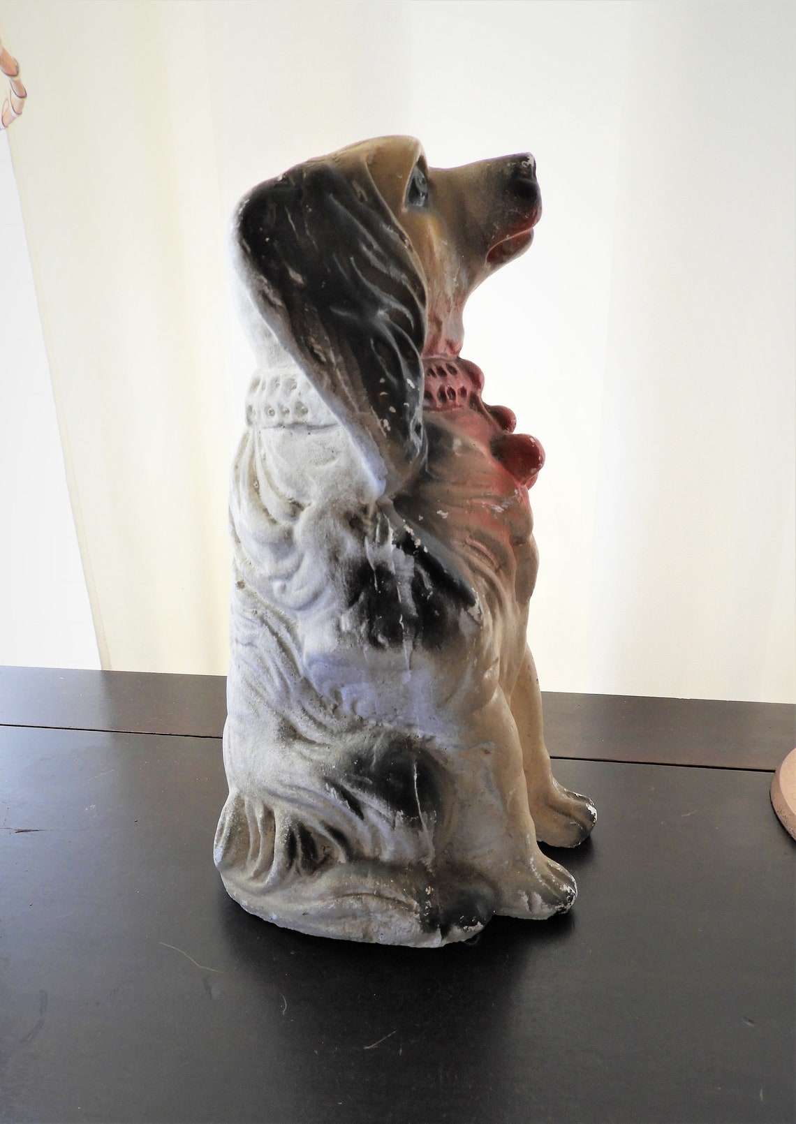 Vtg Chalkware Dog King Charles Cavalier Carnival Prize | Etsy