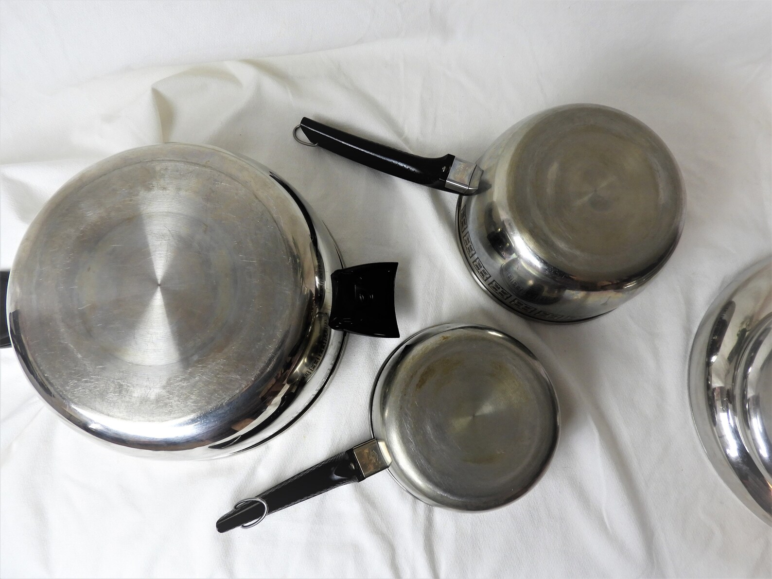 Vtg 1970's Stainless Cookware Set Vtg 5 Piece Stainless - Etsy