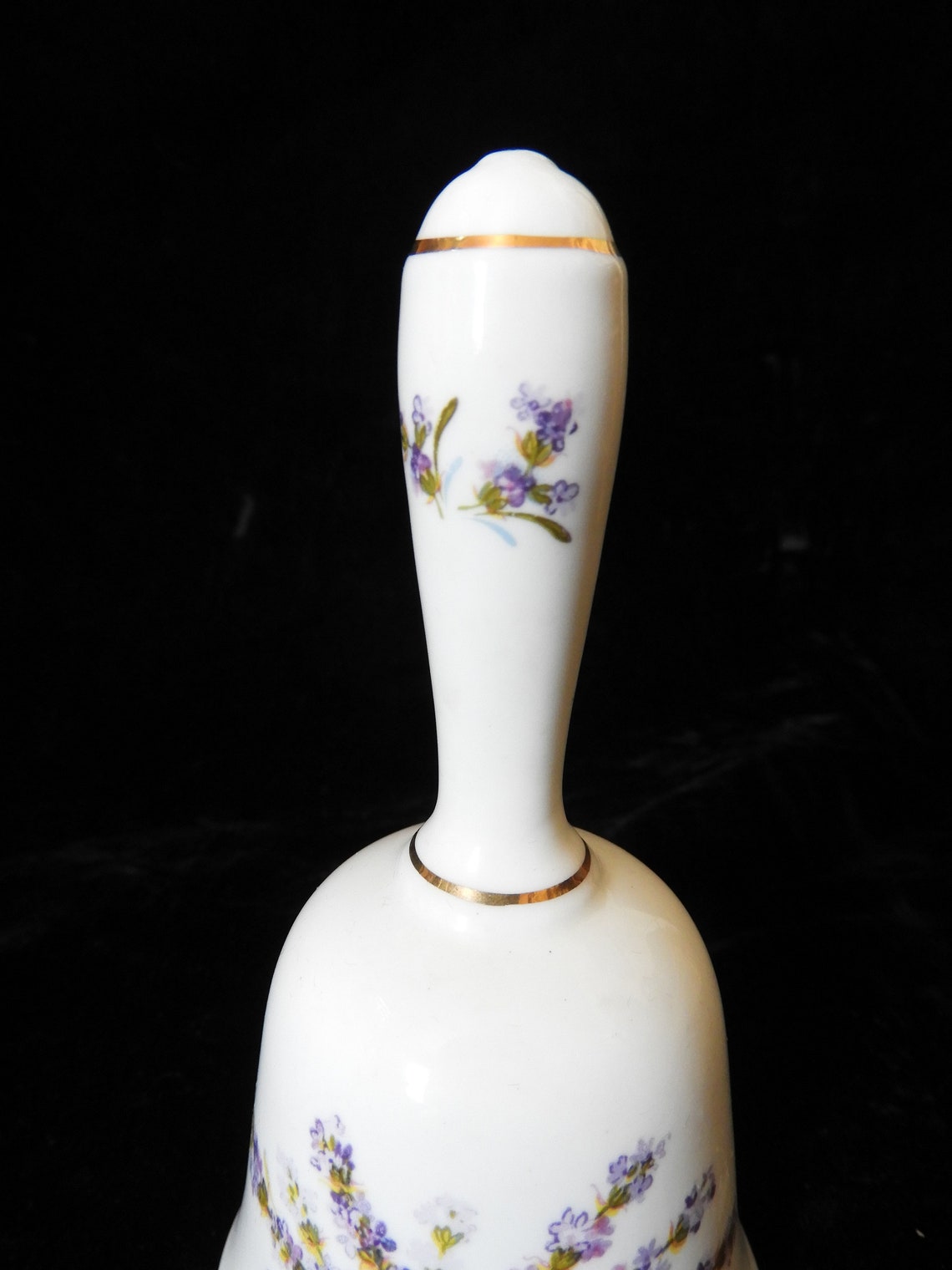 Vtg White Bone China Bell|vtg English Porcelain White Floral Bell|vtg ...