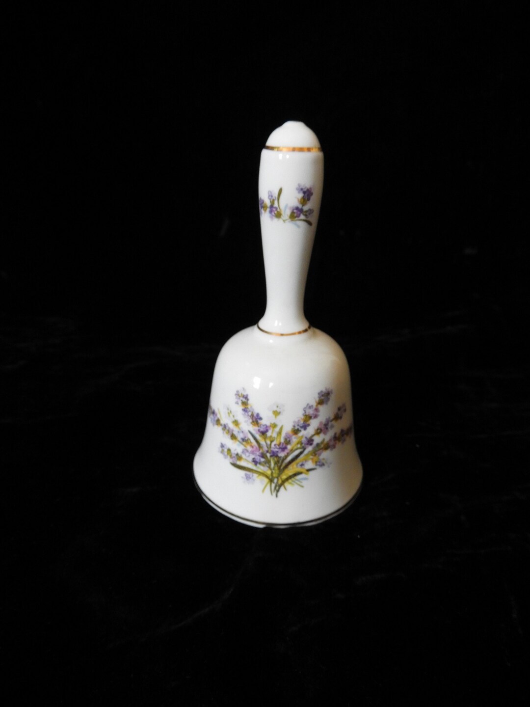 Vtg White Bone China Bell|vtg English Porcelain White Floral Bell|vtg ...