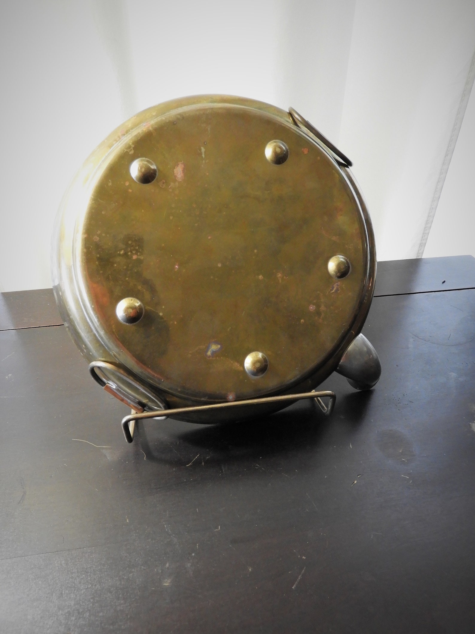 Antique Ironstone Hot Plate Brass Handled Dinner Plate - Etsy