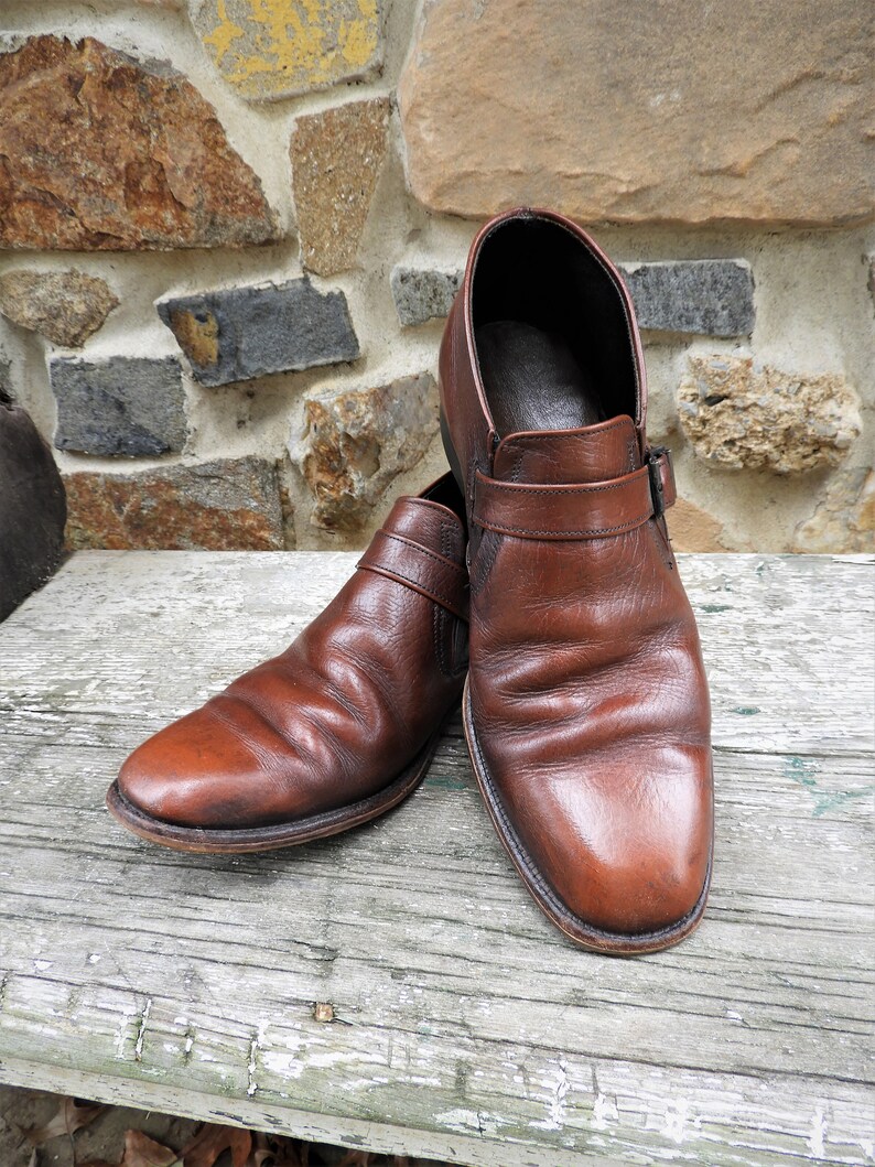 Rare Vtg Mens Biltrite Side Buckle Shoes Mens Brown Leather - Etsy