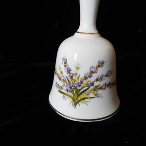 Vtg White Bone China Bell|vtg English Porcelain White Floral Bell|vtg ...