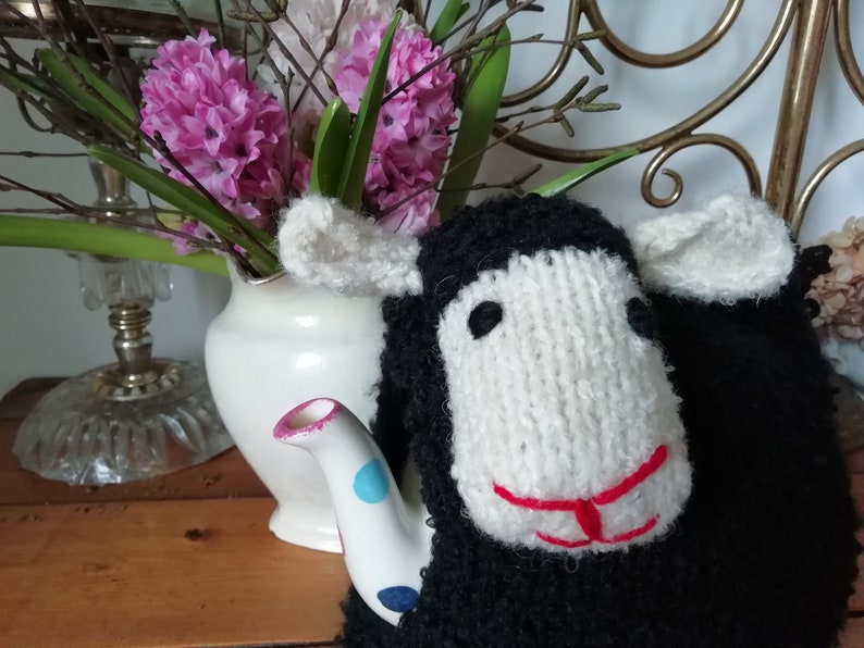 Black Sheep Hand Knitted Tea Cosy - Etsy