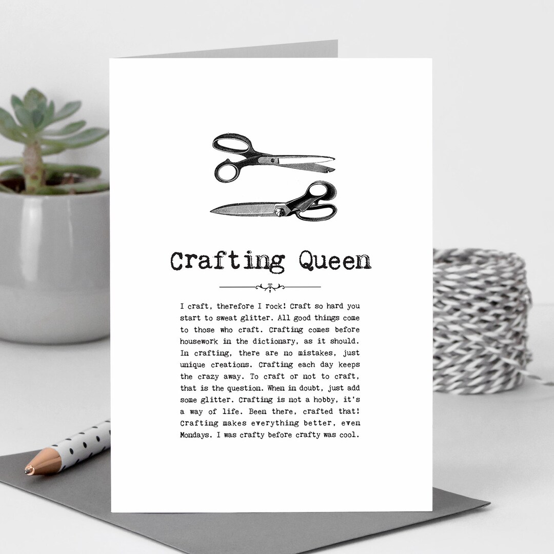Crafter Birthday Card GC043-1 - Etsy