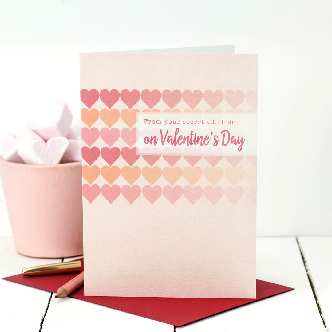 Valentines Card 'from Your Secret Admirer' GC459 - Etsy UK