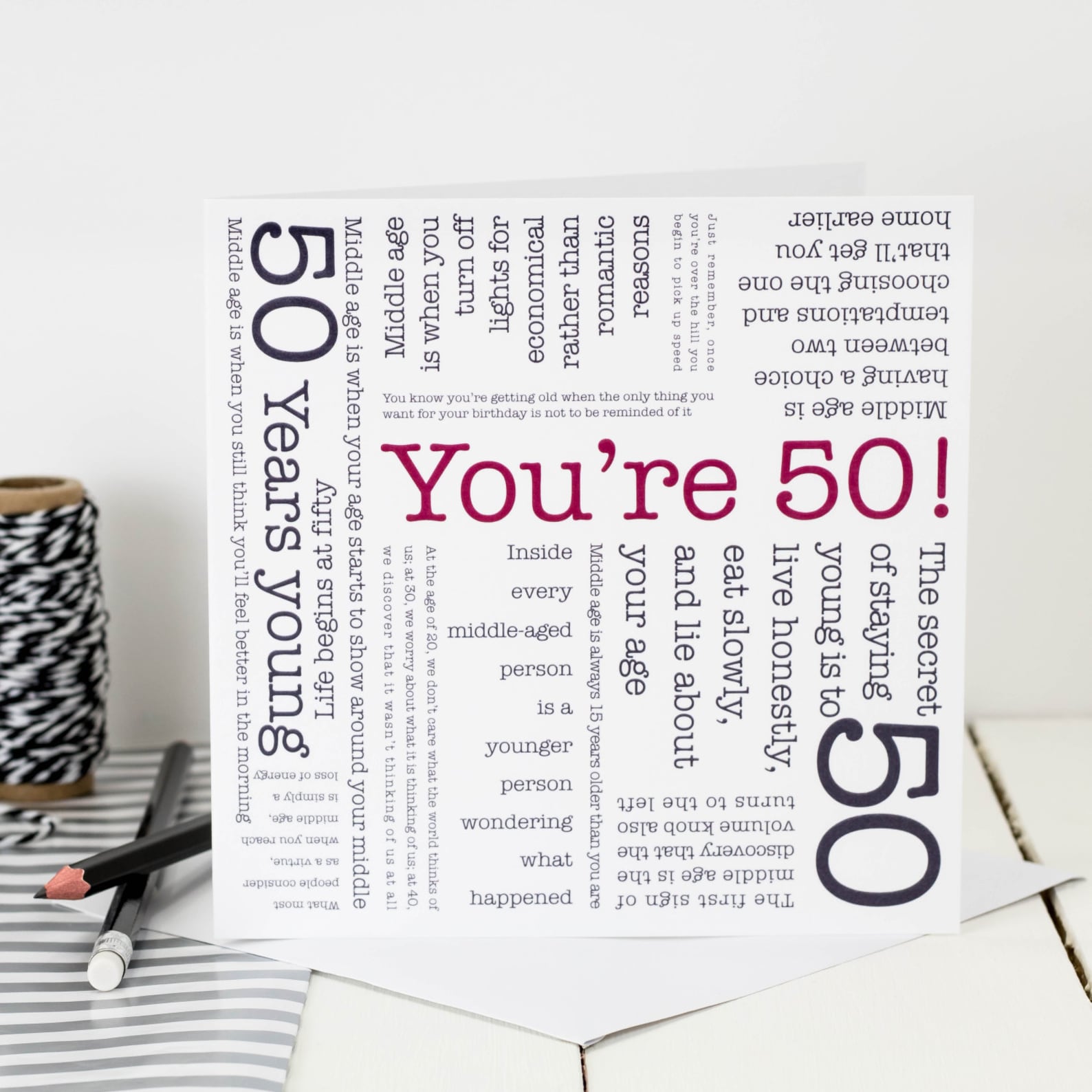 50th Birthday Card GC072 - Etsy