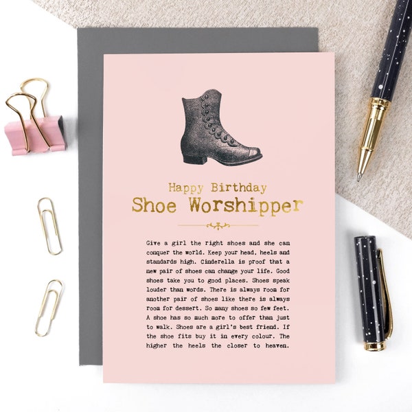 Shoe Greeting Card - Etsy