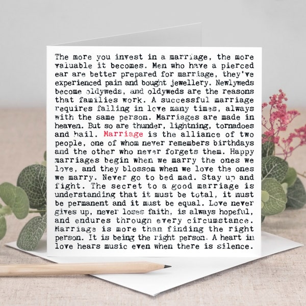 Marriage Quotes - Etsy