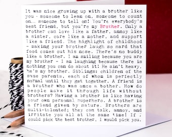 Funny Sister Brother Birthday Card Happy Birthday to the Only Person ...