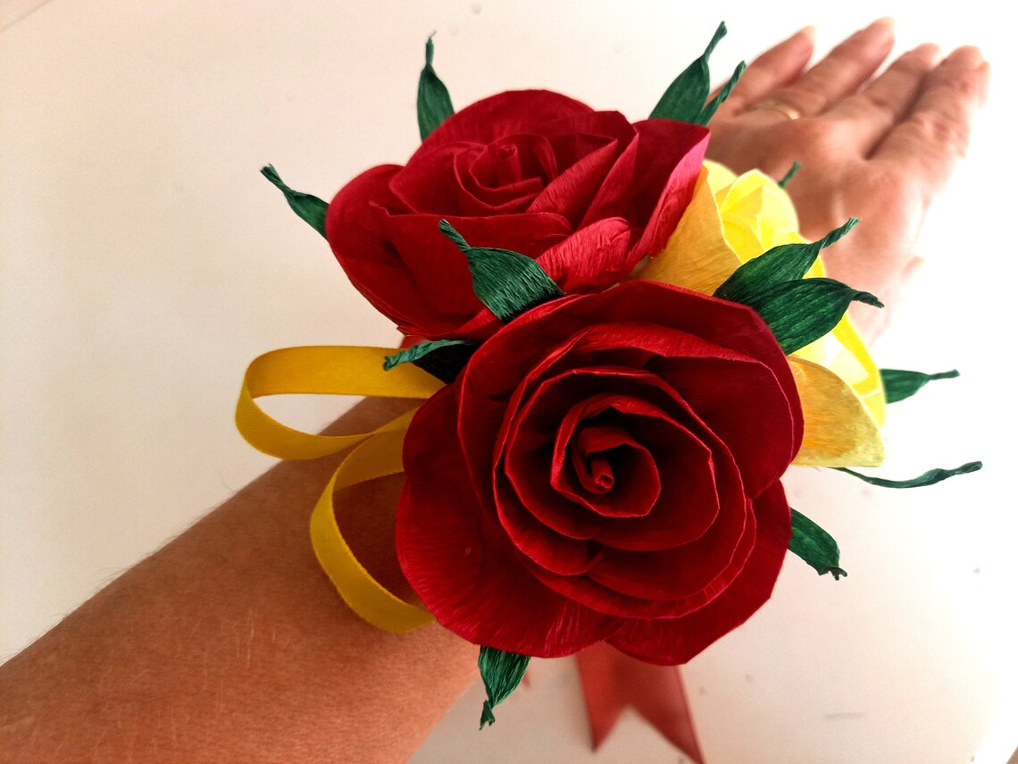 Beauty and the Beast Wedding Boutineers for Groomsmen Gold | Etsy