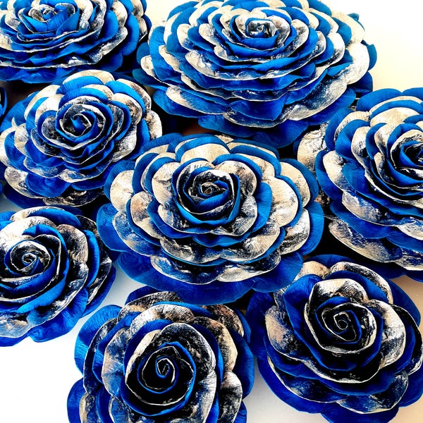 Royal Blue Silver - Etsy