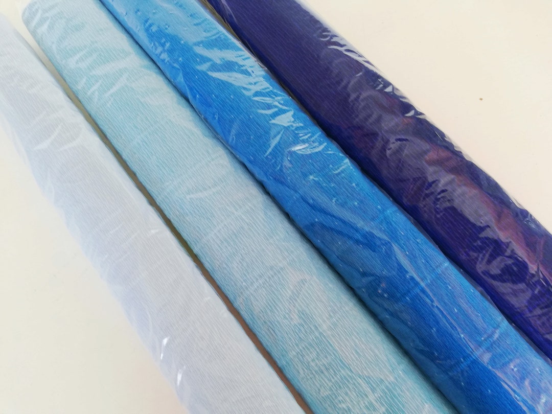 4 Crepe Paper Rolls Blue Any Colors Crepe Paper for Large - Etsy