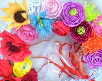 Mexican Fiesta Flower Crown - Etsy