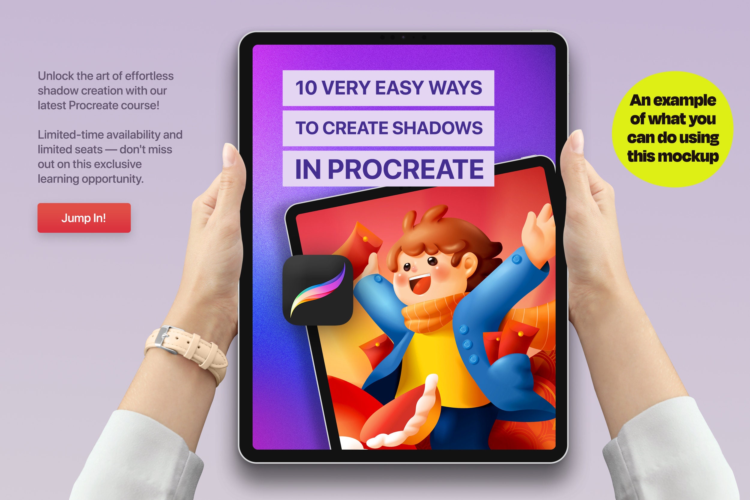 IPad Pro Holded in Hands Minimal Mockup. Photoshop .psd - Etsy