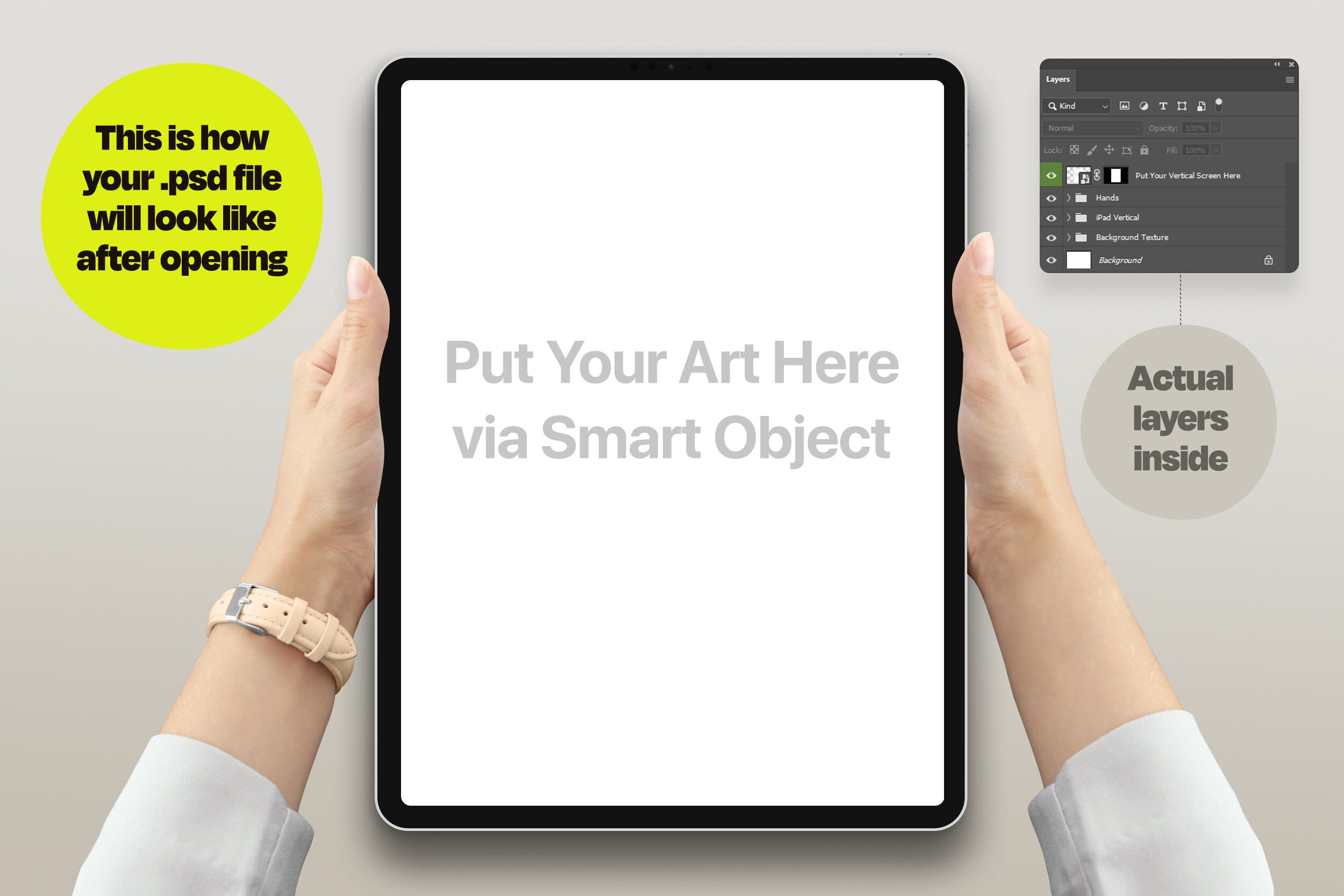 IPad Pro Holded in Hands Minimal Mockup. Photoshop .psd - Etsy