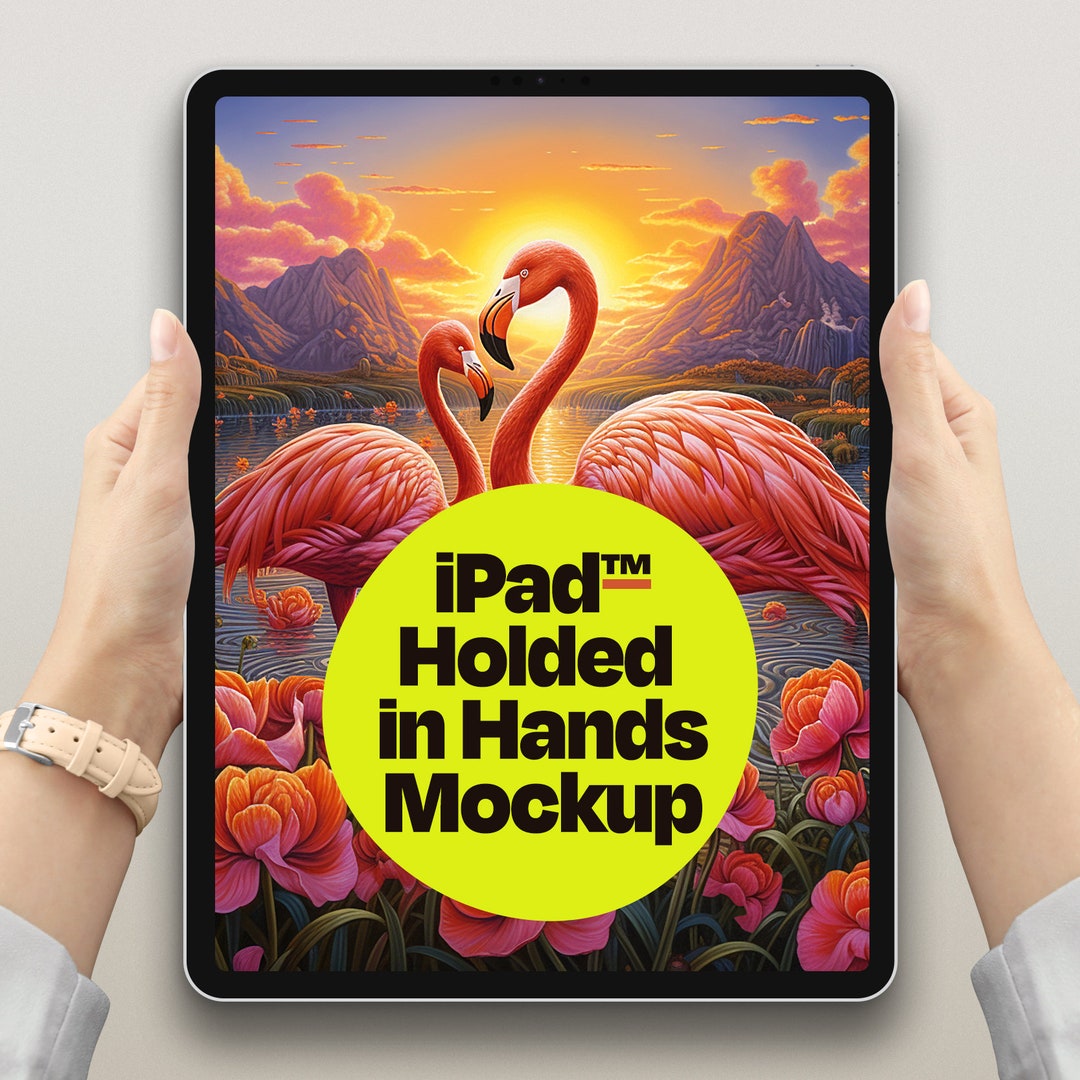 IPad Pro Holded in Hands Minimal Mockup. Photoshop .psd Layered ...