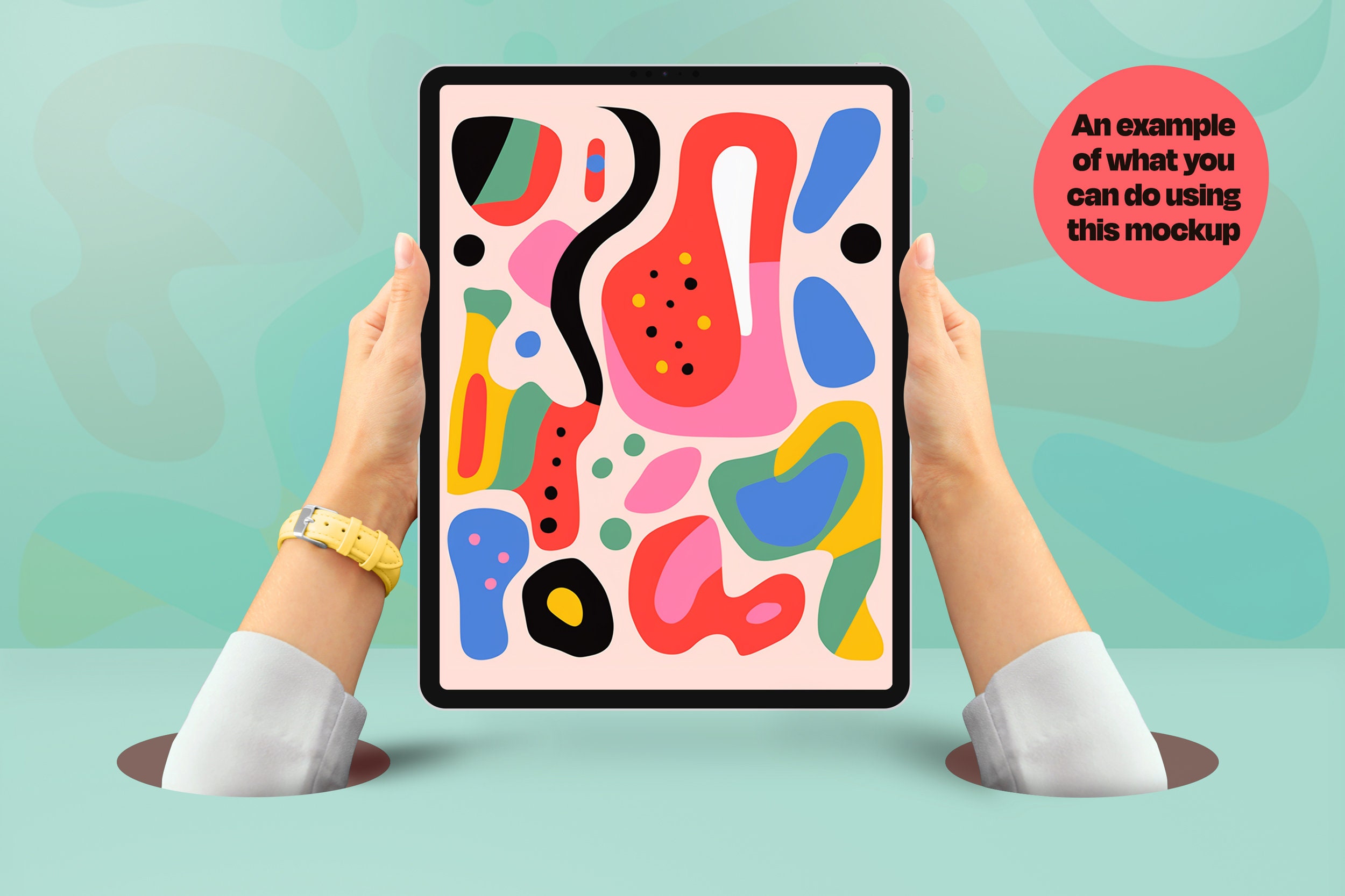 Hands Holding iPad Pro Mockup. Photoshop Layered .psd File With Smart ...