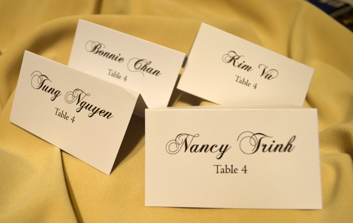Printed Place Escort Cards - Etsy