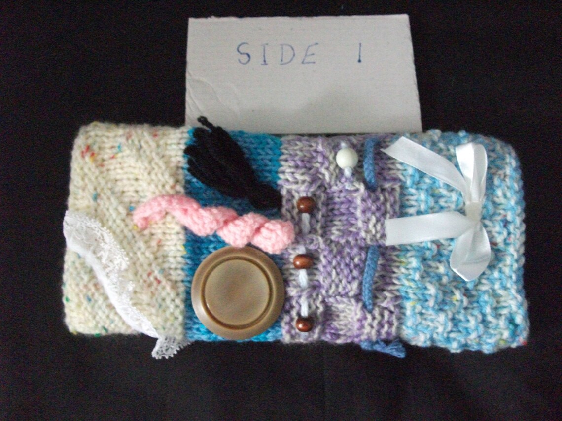 Sensory Muff Fiddle Muff Knitted Twiddle Muff for Dementia - Etsy