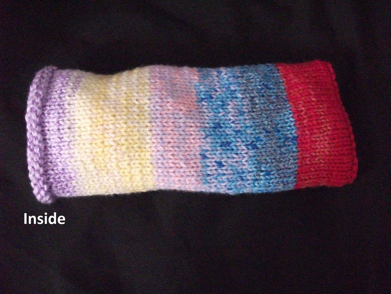 Sensory muff fiddle muff Knitted twiddle muff for | Etsy