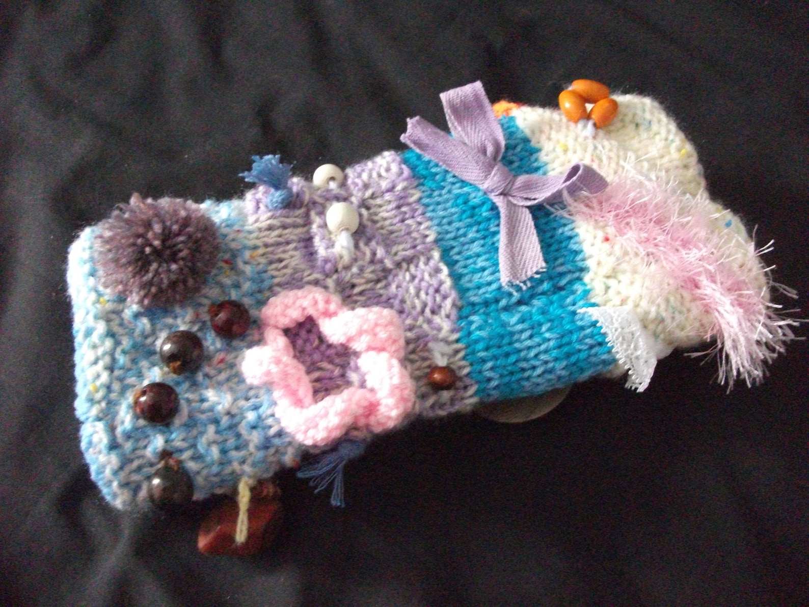 Sensory Muff, Fiddle Muff, Knitted Twiddle Muff, for Dementia ...