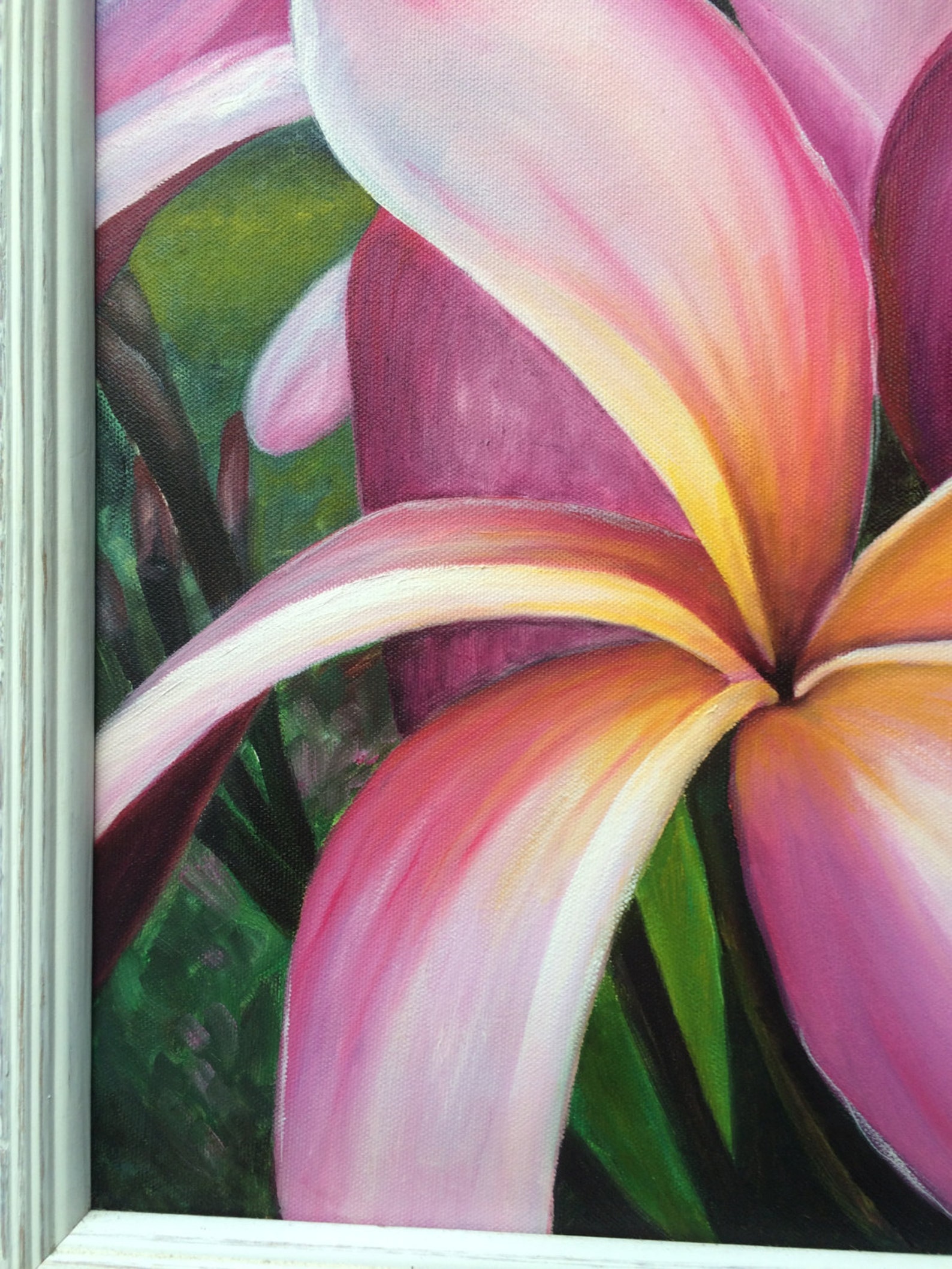 Plumeria Canvas Giclee, Plumeria Oil Painting, Frangipani Art, Buddy ...