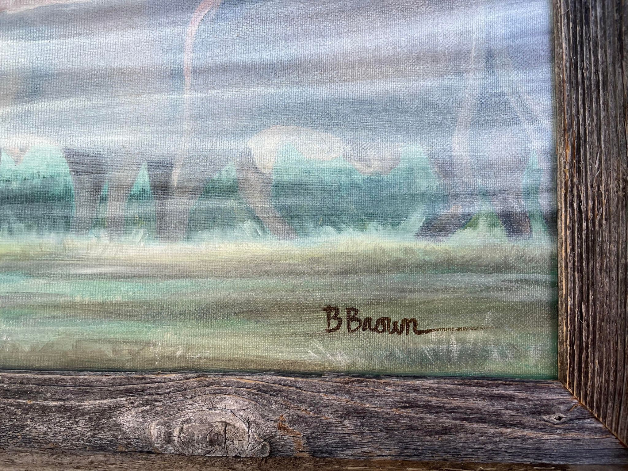 Original 18 X 24 Oil Painting by Buddy Brown / Early Morning Moving the ...