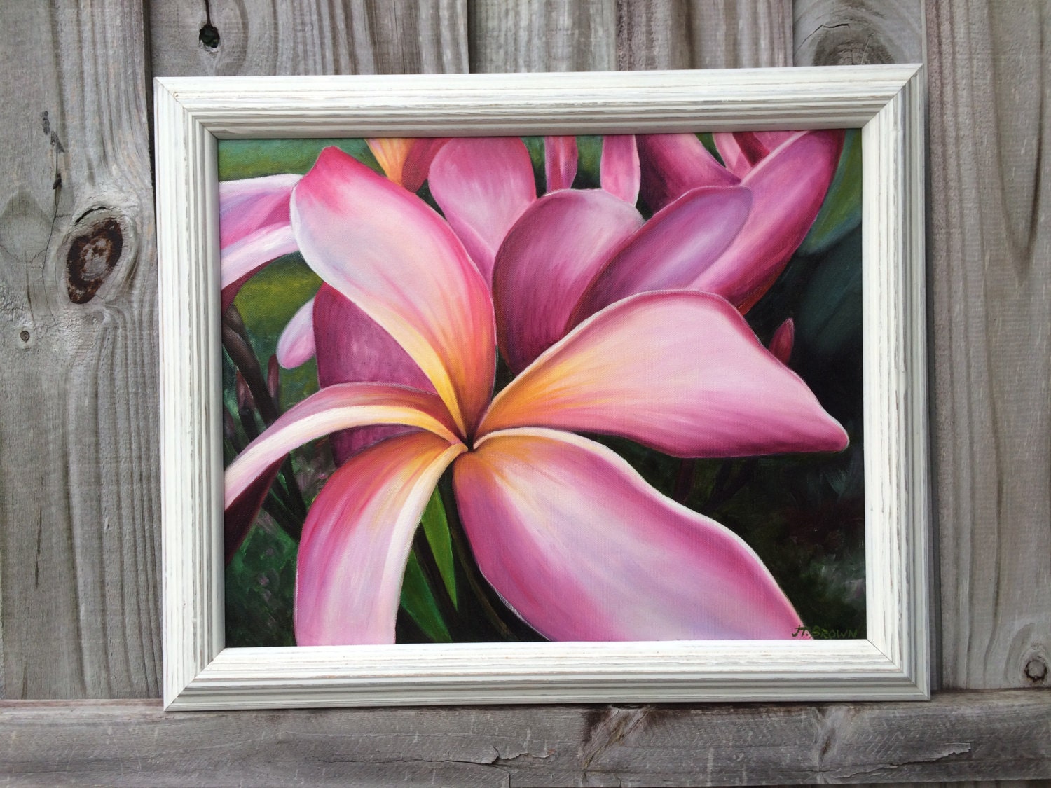 Plumeria Canvas Giclee, Plumeria Oil Painting, Frangipani Art, Buddy ...