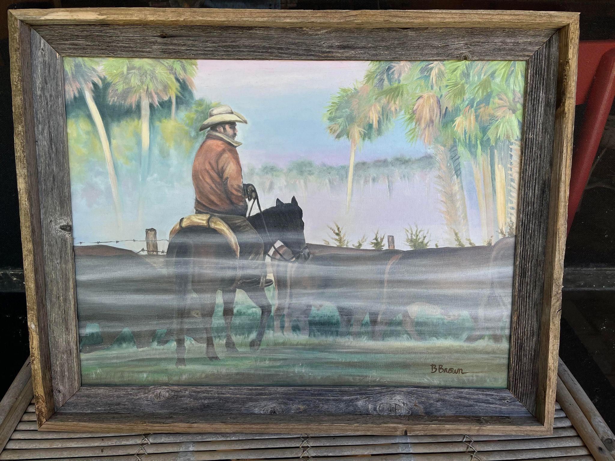 Original 18 X 24 Oil Painting by Buddy Brown / Early Morning Moving the ...