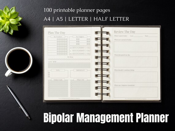 Ultimate Bipolar Life Planner Bipolar Therapy Journal - Etsy