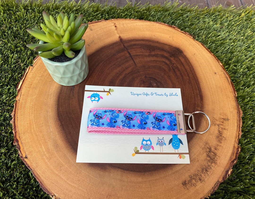 Disney Stitch Lilo and Stitch Key Fob Keychain Wristlet - Etsy