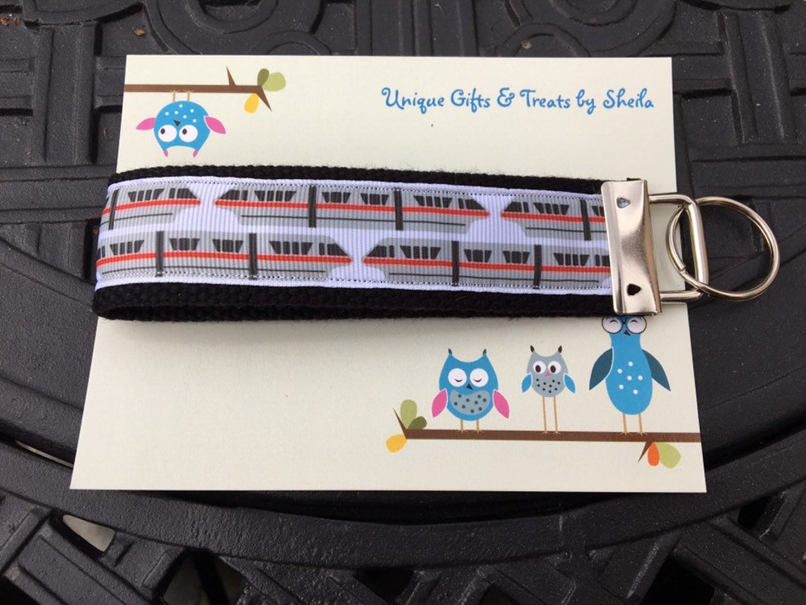 Disney Monorail Key Fob Keychain Wristlet | Etsy