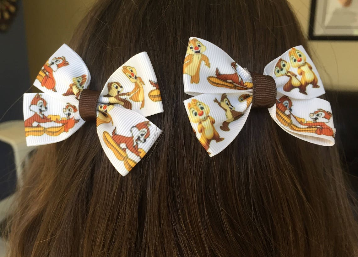 Chip and Dale Hair Bows - Etsy