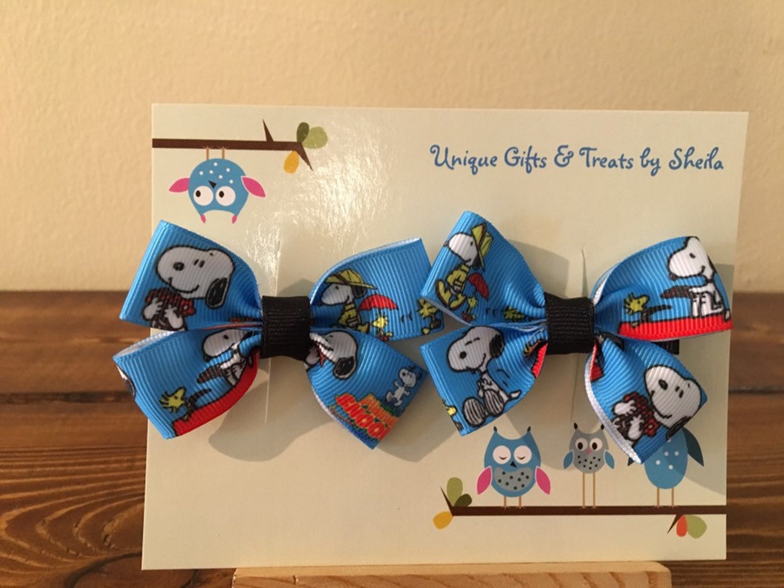 Snoopy Peanuts Hair Bows - Etsy