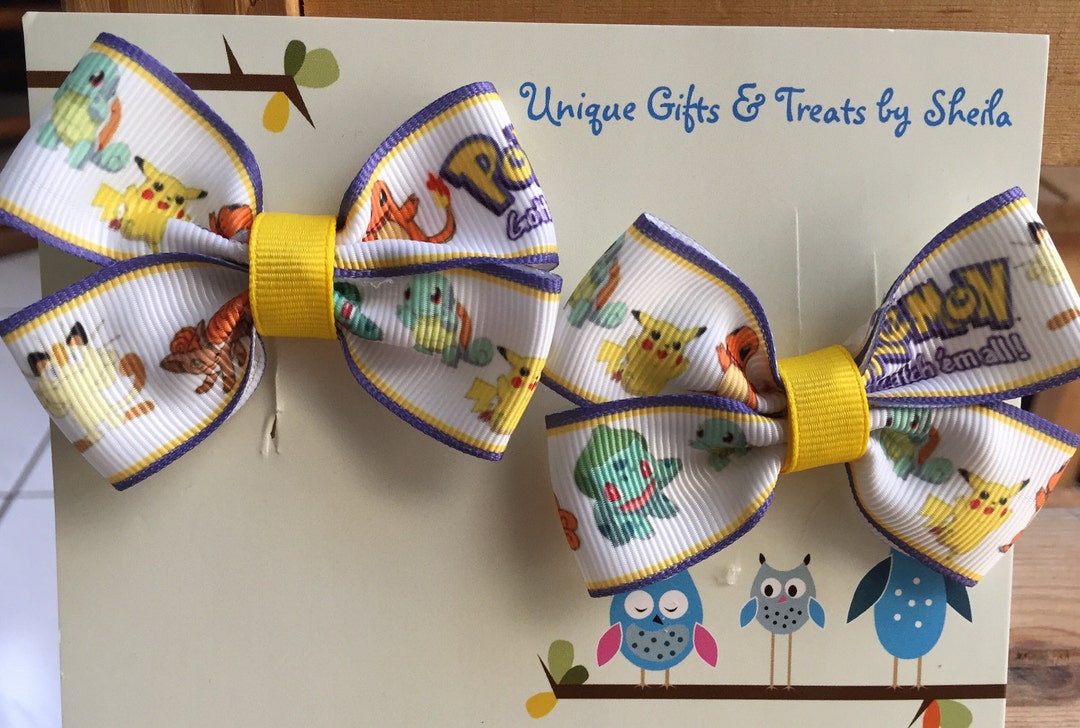 Pokémon Hair Bows - Etsy