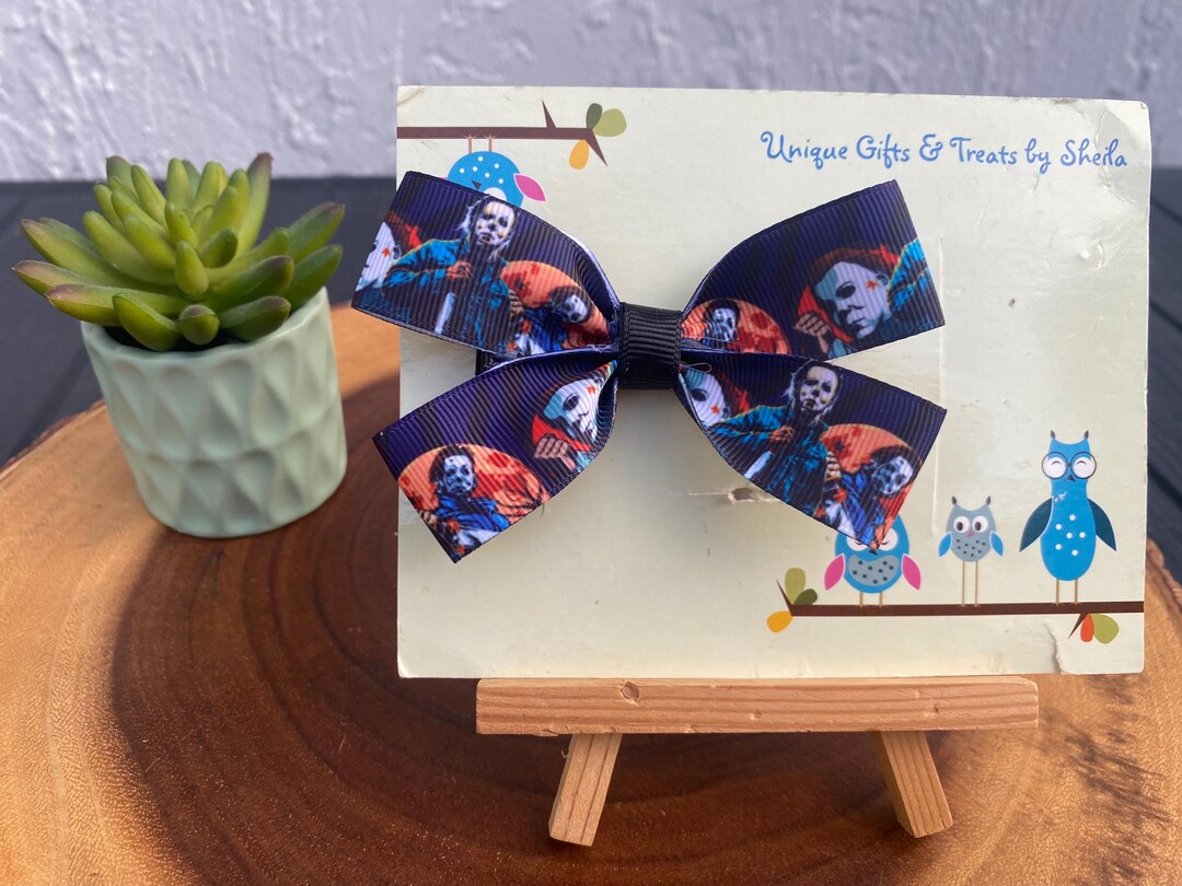 Halloween Hair Bow; Scary Movie; Horror Movie - Etsy