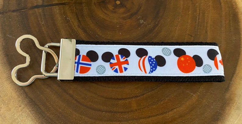 Epcot World Showcase Key Fob Keychain - Etsy