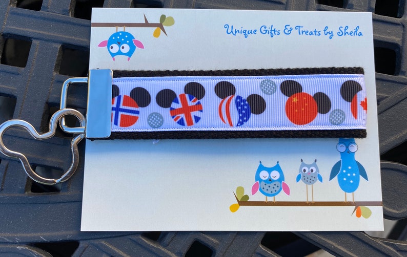 Epcot; World Showcase Key Fob; Keychain - Etsy