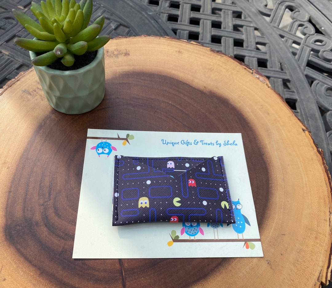 Pac Man; Video Game Gift Card; Credit Card Holder - Etsy