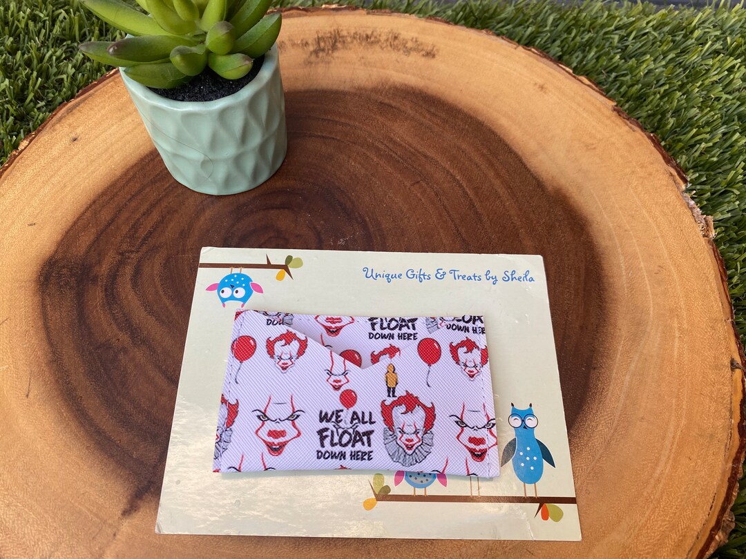 Scary Clown Gift Card Holder: Horror Movie Credit Card Wallet - Etsy