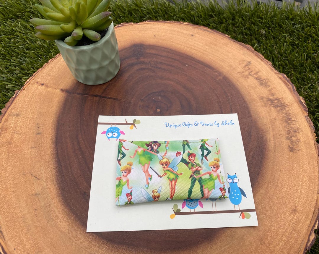 Peter Pan and Tinkerbell Gift Card; Credit Card Holder - Etsy