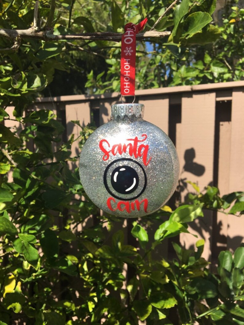 Santa Cam Ornament Santa Spy Cam Ornament - Etsy