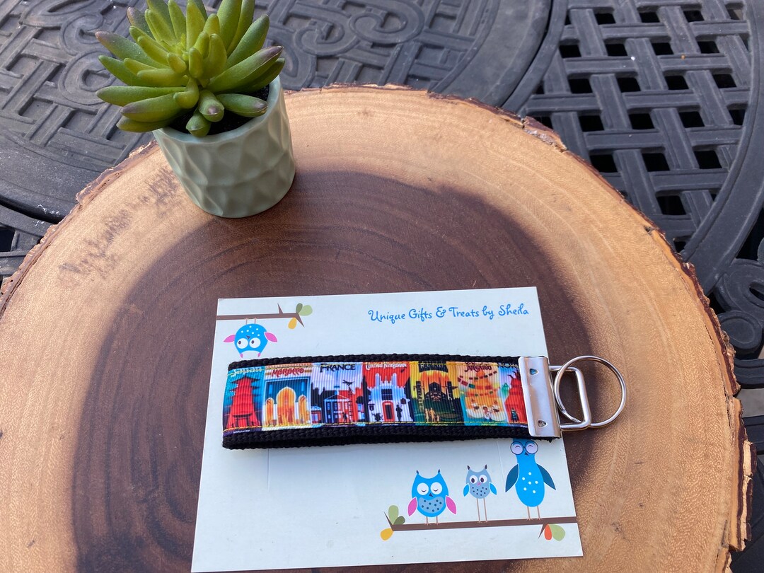 Epcot; World Showcase; Countries Key Fob; Keychain; Wristlet - Etsy