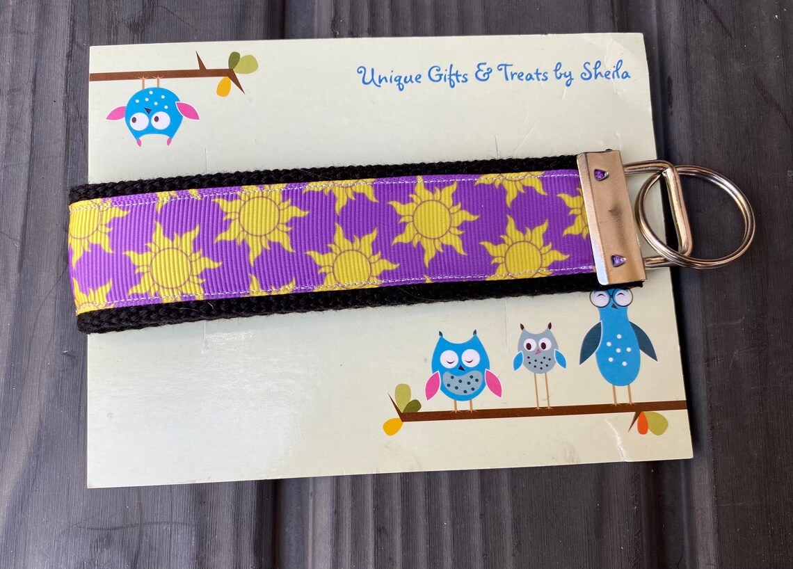 Tangled Rapunzel Lanterns Key Fob Keychain Wristlet | Etsy