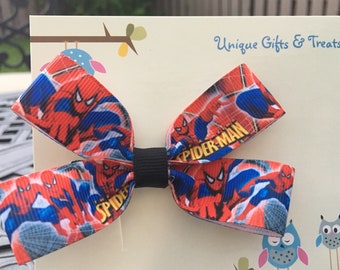 Spider Man Bow - Etsy