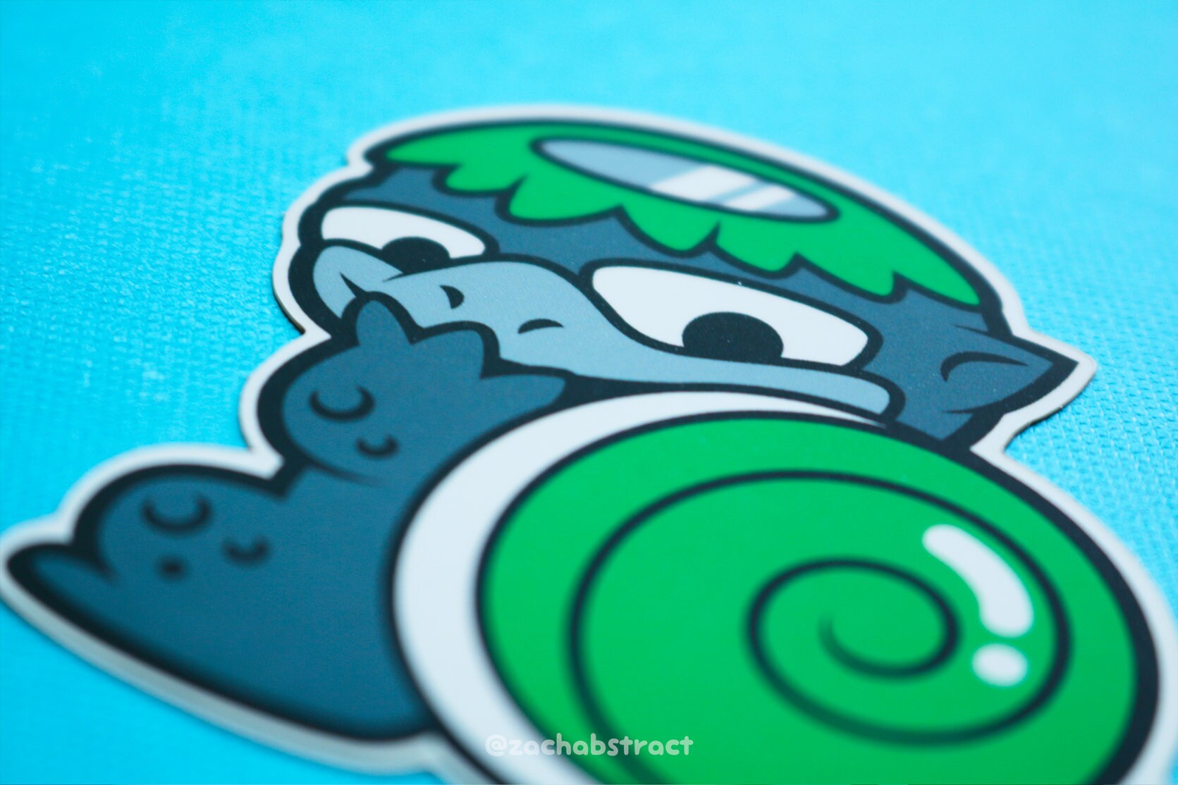 Green Yokai Kappa Sticker 2.6 inches wide 2.6 inches tall | Etsy