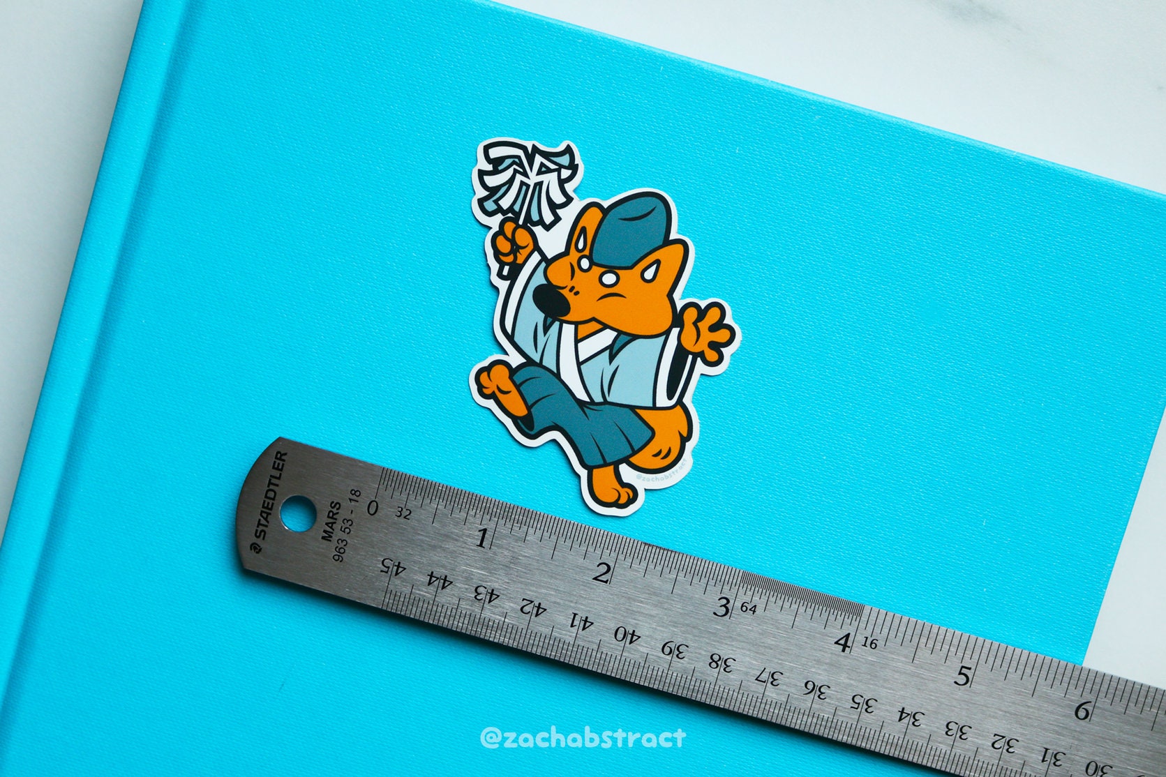 Yellow Inugami Yokai Dog Sticker - 2.5 Inches Wide, 2.8 Inches Tall - Etsy