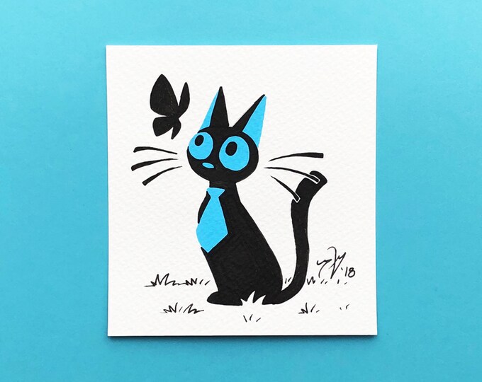 Original Posca Marker Cat Drawing - Etsy